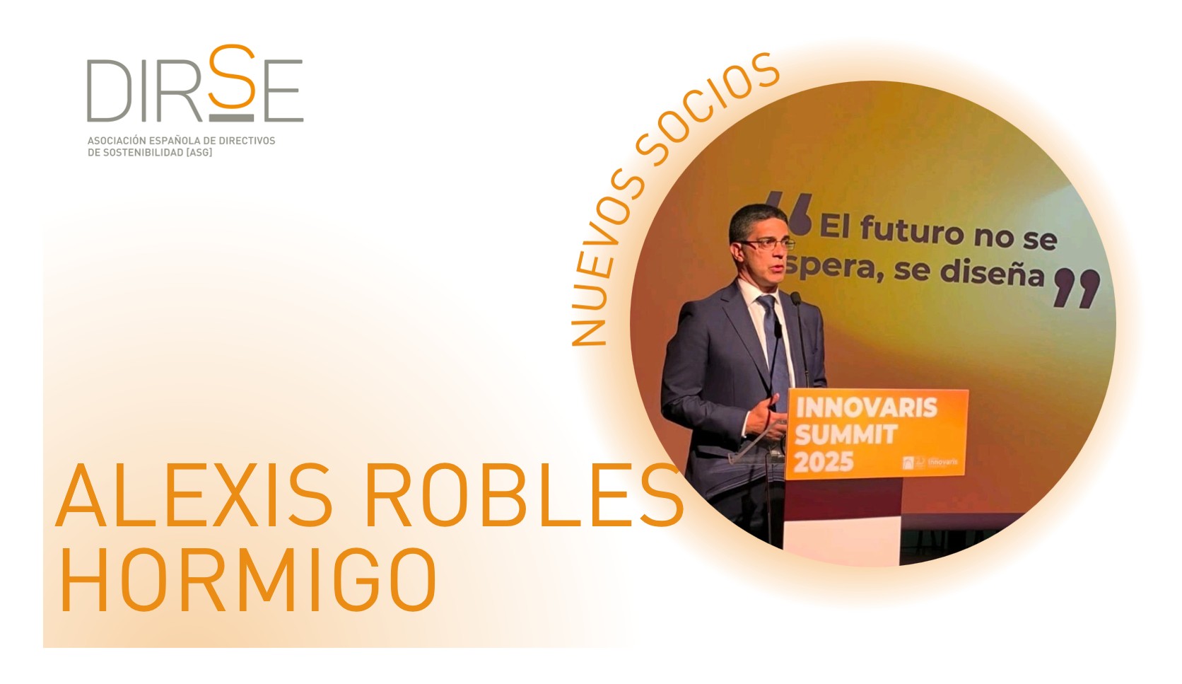PRESENTAMOS A NUESTRO NUEVO SOCIO ALEXIS ROBLES HORMIGO - DIRSE