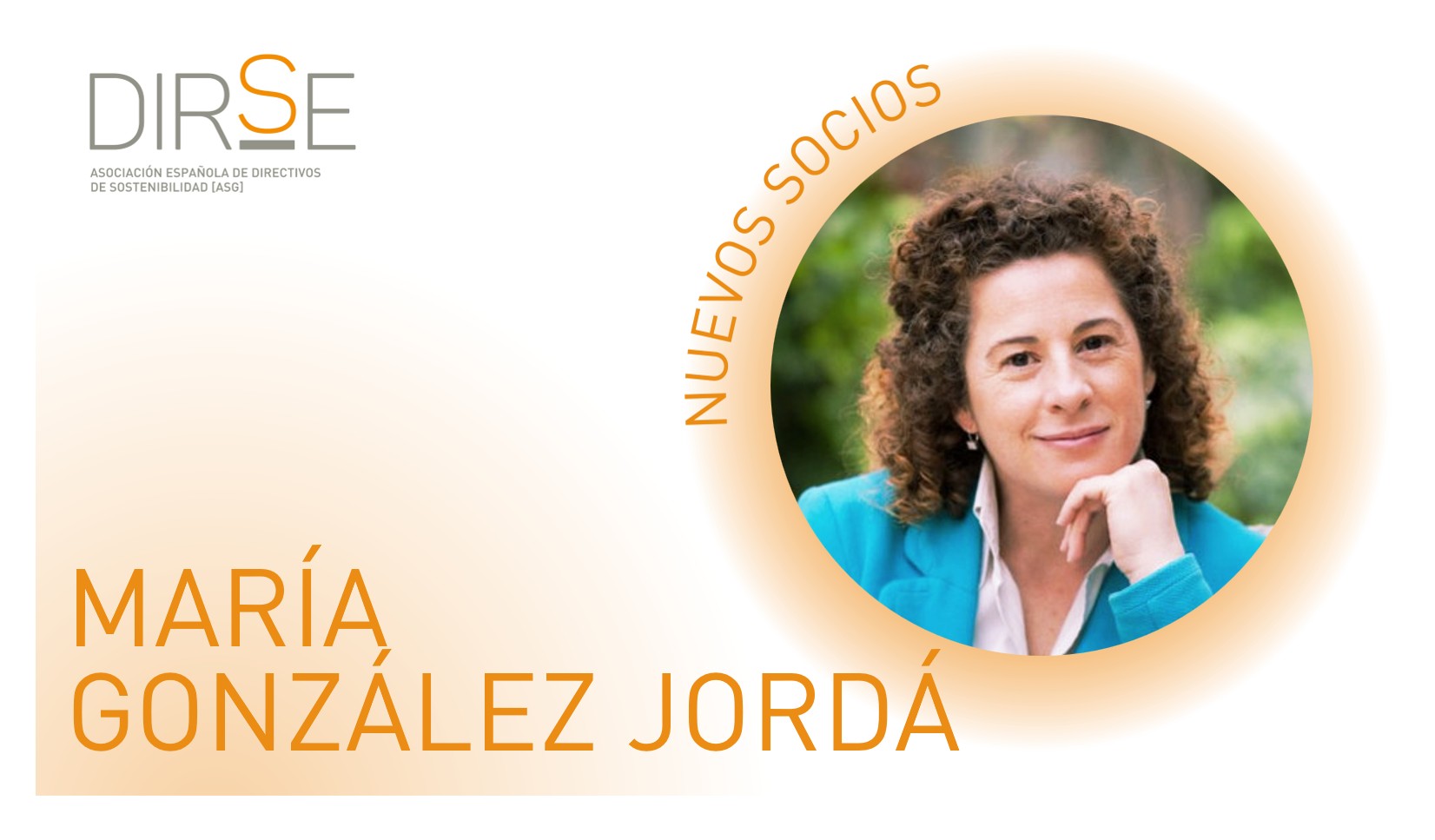 PRESENTAMOS A NUESTRA NUEVA SOCIA MARÍA GONZÁLEZ JORDÁ - DIRSE