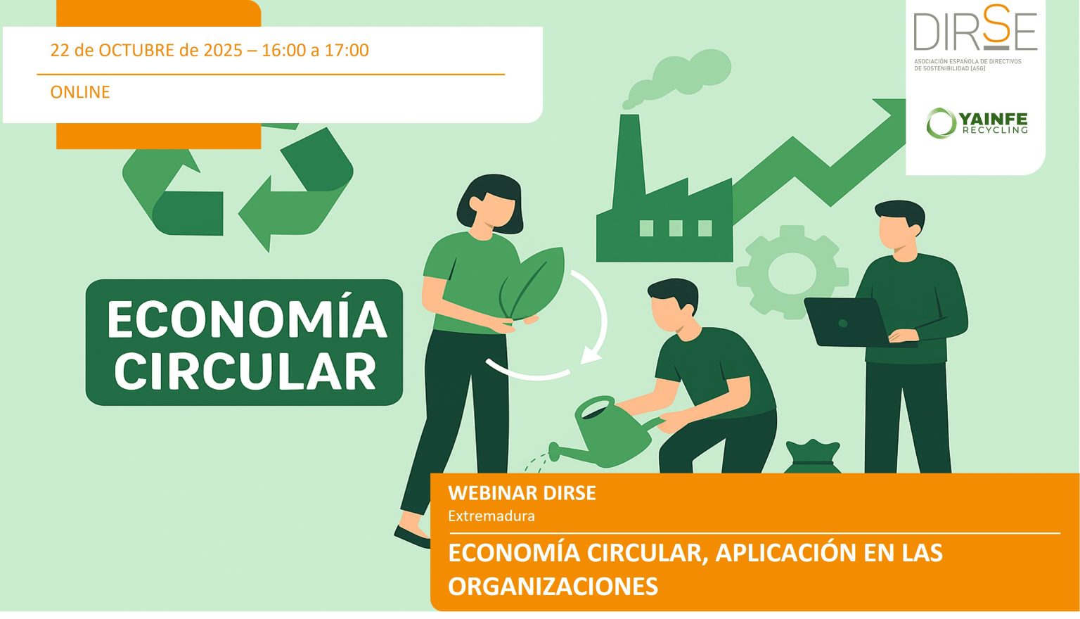 Webinar DIRSE Extremadura | Economía Circular, aplicación en las ...
